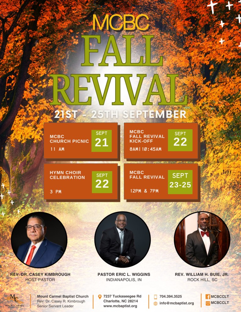 Events – Mount Carmel Baptist Church